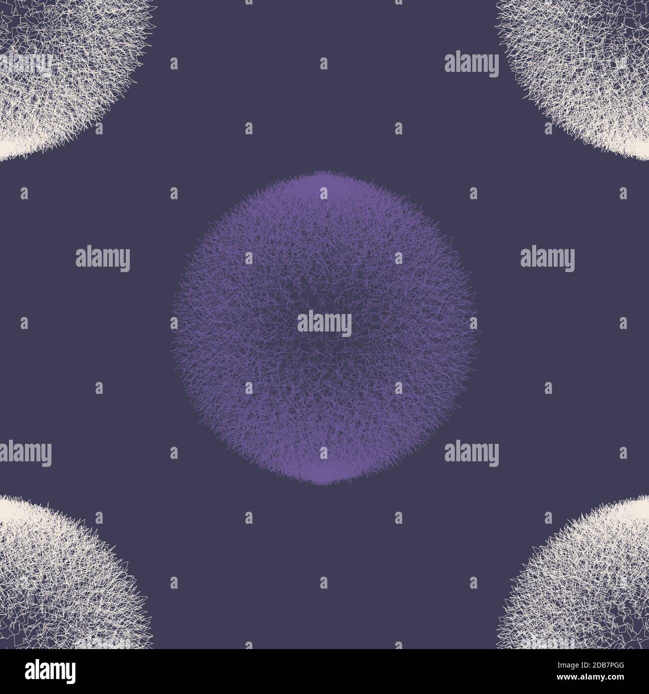 Abstract ultra violet scribble circle seamless pattern. Vector ...