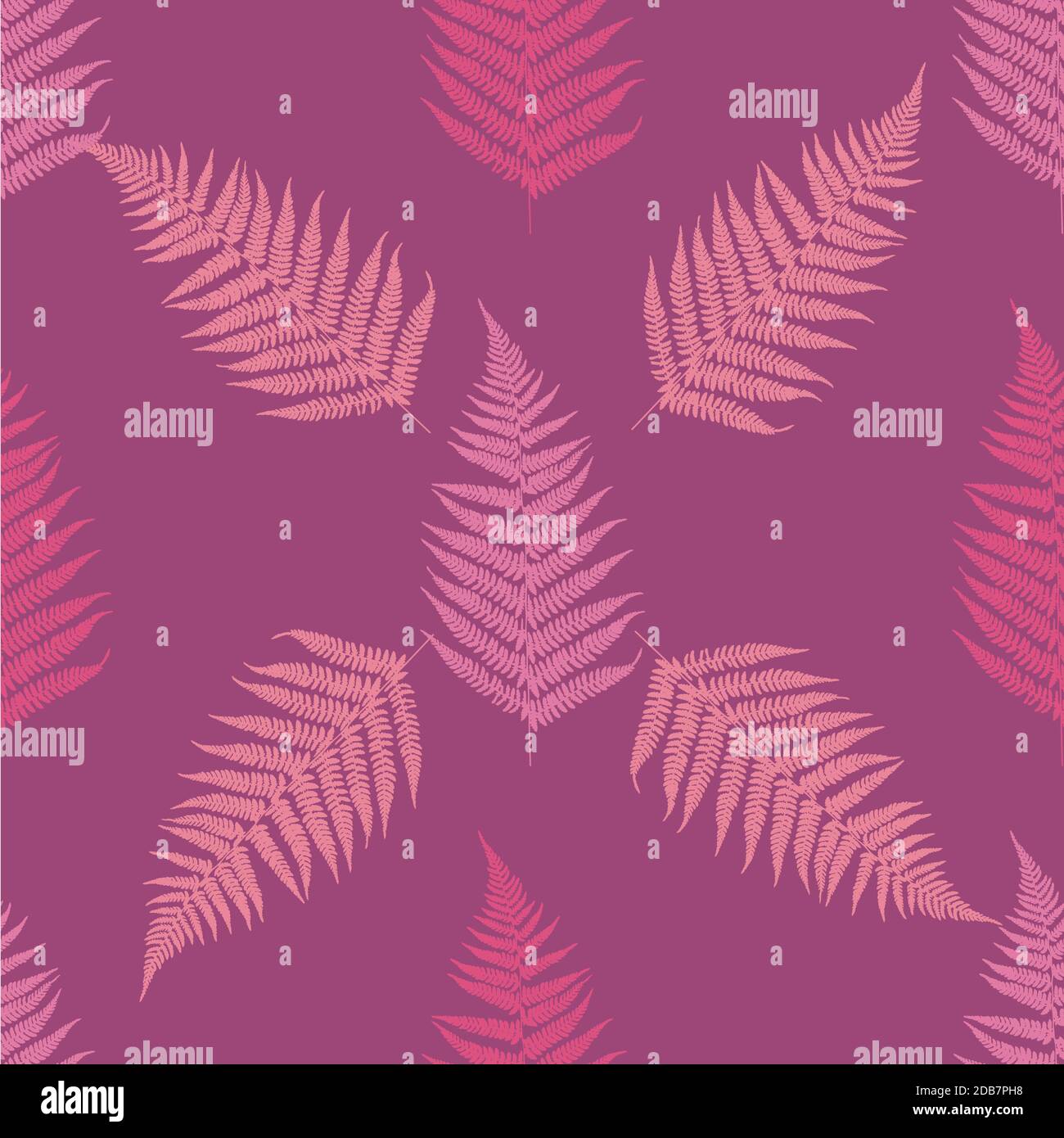 Fern seamless pattern. Vector illustration Stock Photo - Alamy