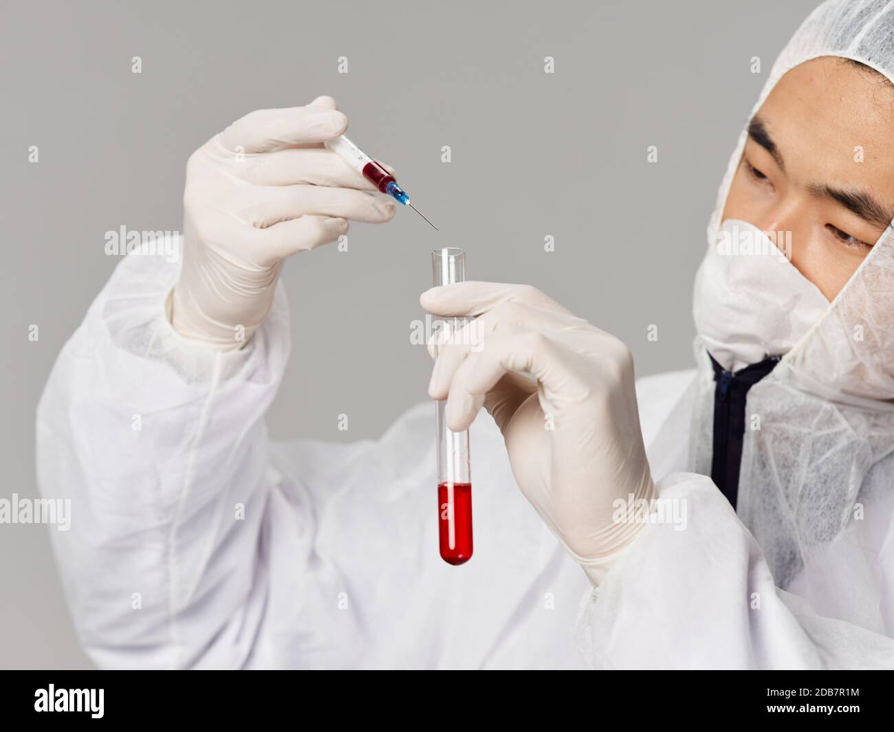 male laboratory assistant medicine medications research diagnostics ...