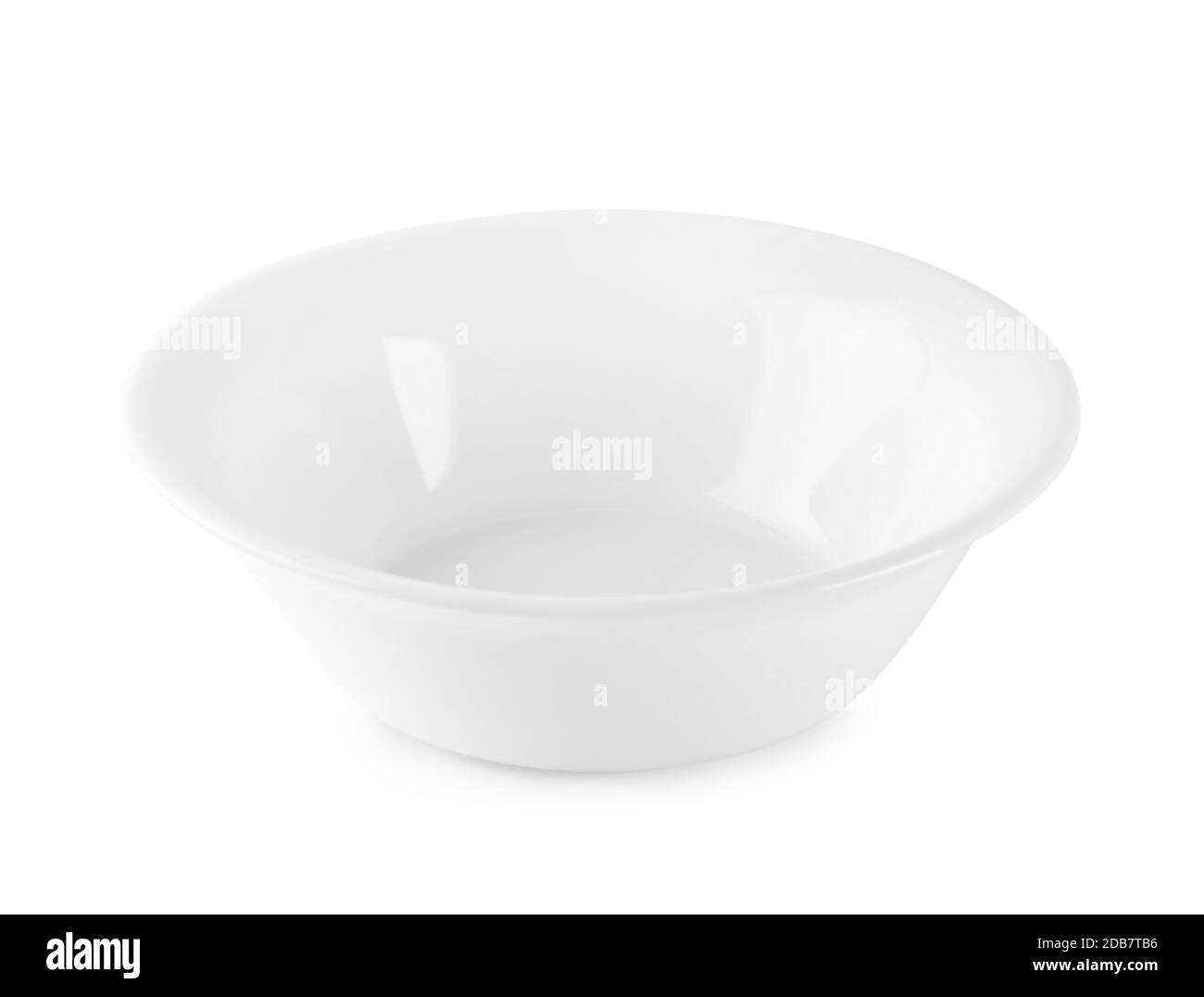 Deep white ceramic plate isolated on white background Stock Photo - Alamy