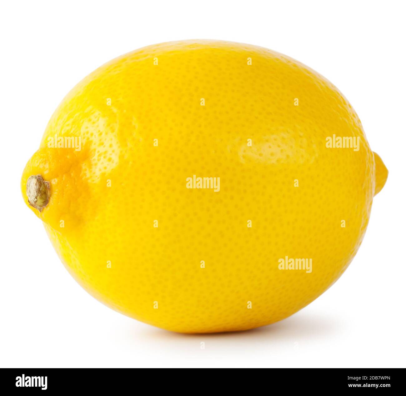 Ripe yellow lemon isolated on white background Stock Photo - Alamy