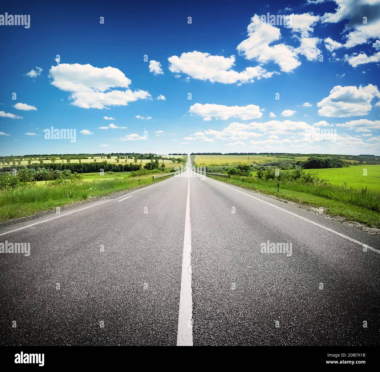 Road in field under hi-res stock photography and images - Alamy