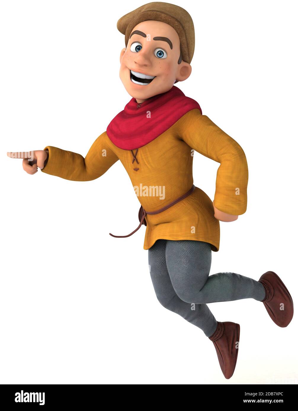 3D Illustration of a medieval historical character Stock Photo - Alamy
