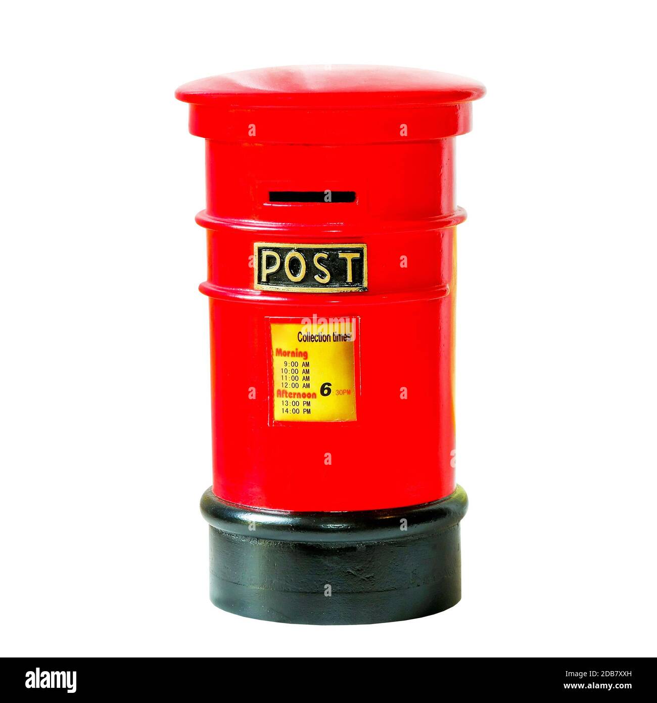 Red mail box isolated included clipping path Stock Photo - Alamy