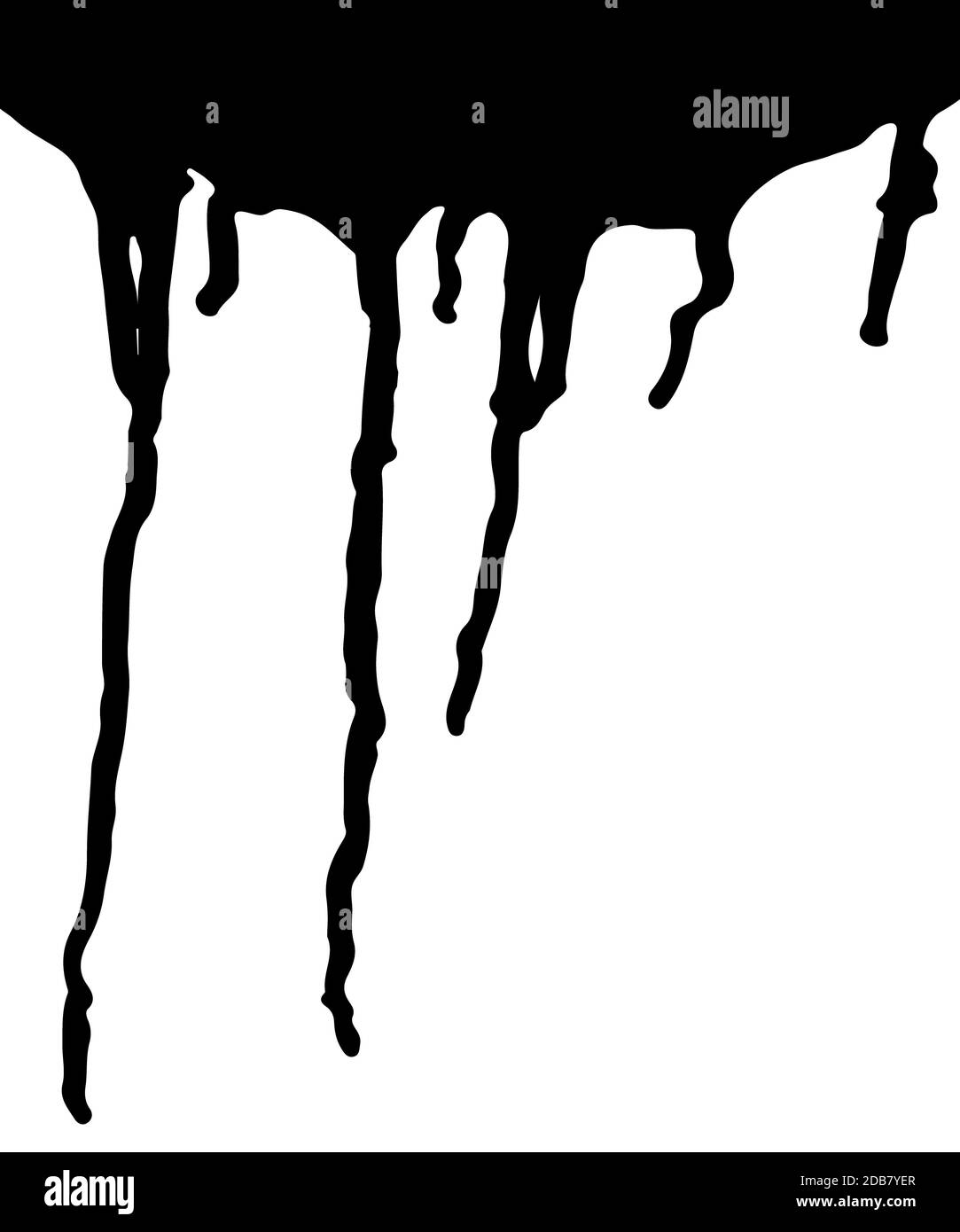 Paint drips. Vector illustration Stock Photo - Alamy