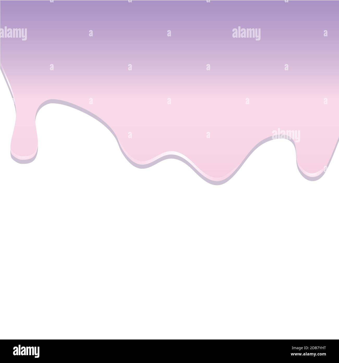 Pink and violet dripping melted caramel background. Vector illustration ...