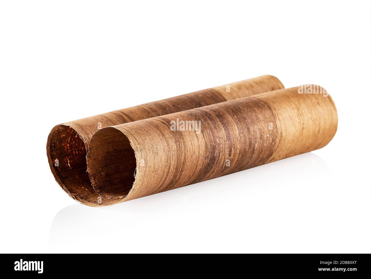 Bundle of papyrus isolated on white background Stock Photo - Alamy