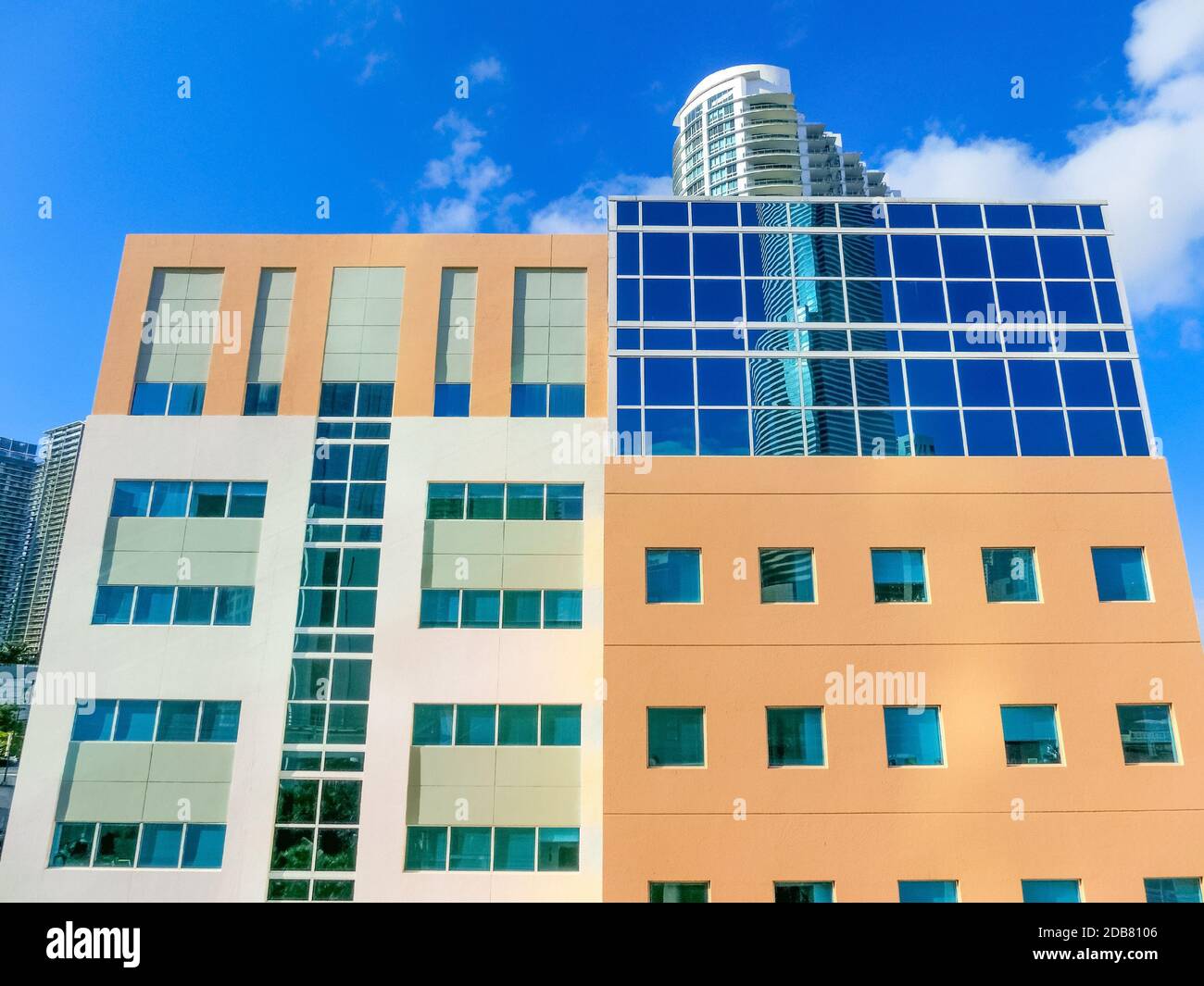 Miami, USA - November 30, 2019: Downtown Miami cityscape view with ...