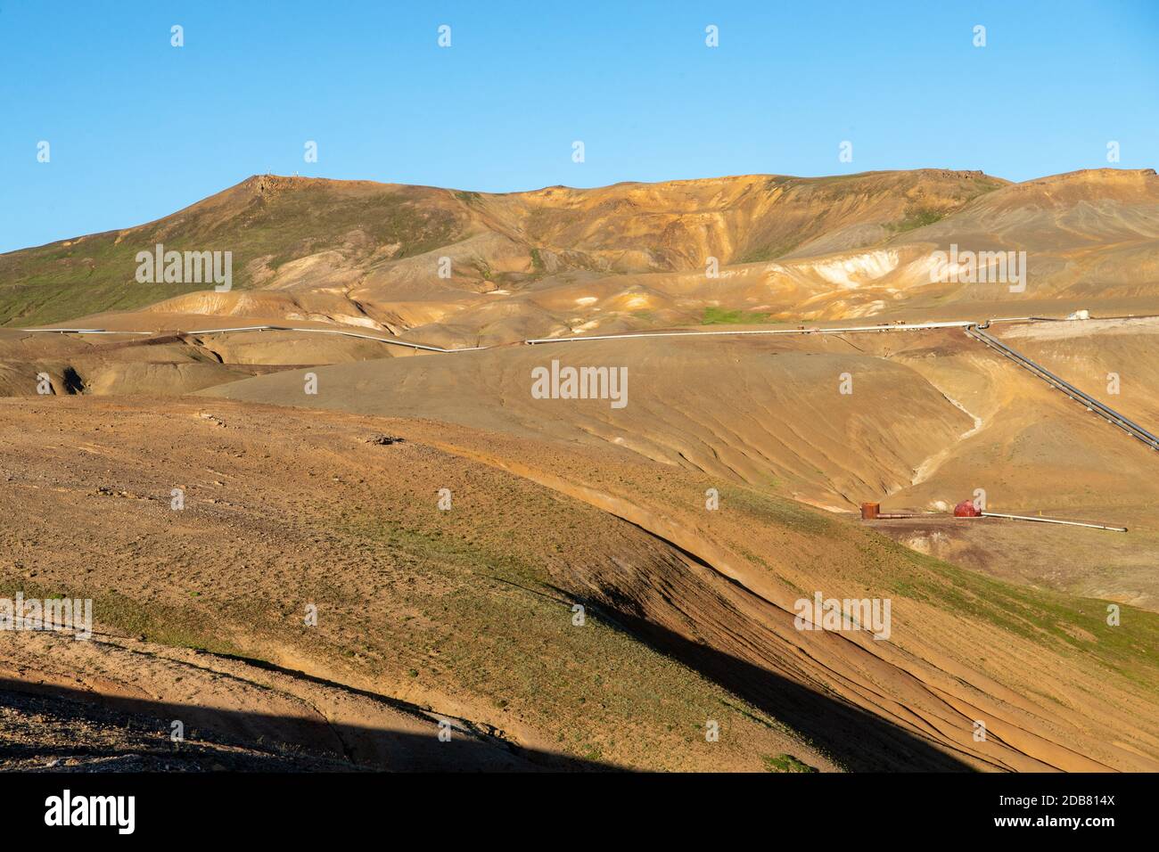 Geothermal power station in Iceland. Generation of ecologically clean ...