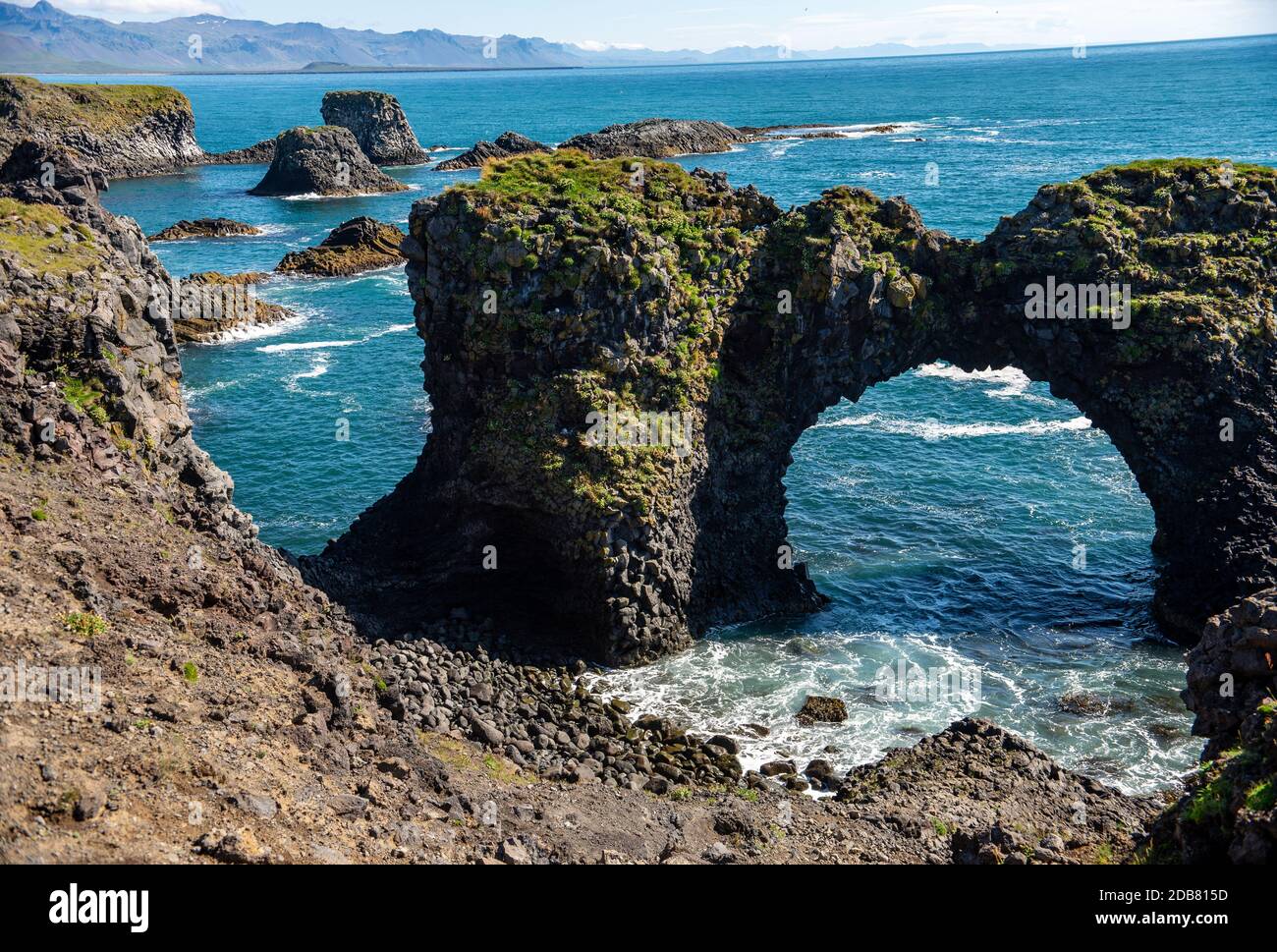 Gatklettur - Arch Rock - cliff with natural arch near Arnarstapi ...
