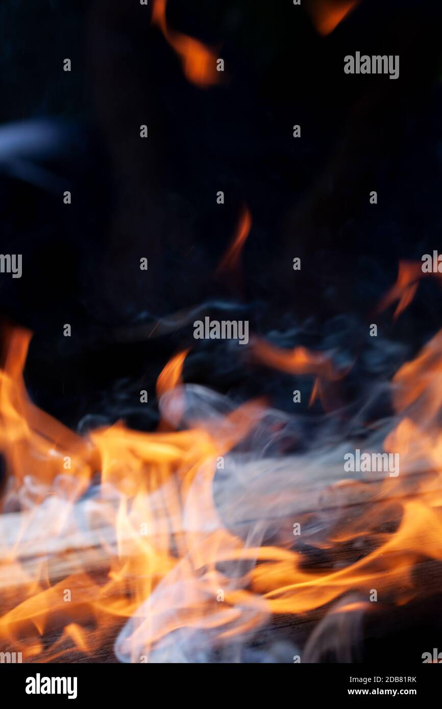 blaze fire flame texture background. A blurry photo of a fireundefined ...