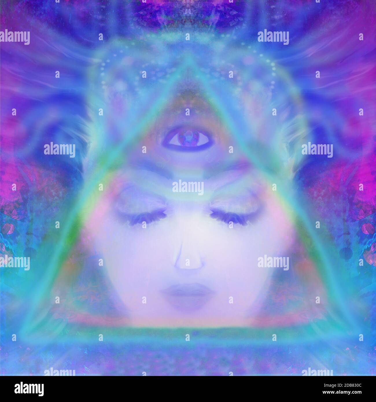 Woman third eye hi-res stock photography and images - Alamy