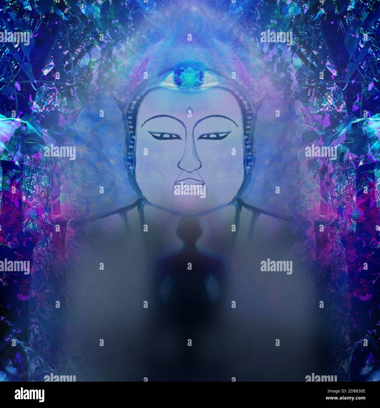 Man with third eye, psychic supernatural senses Stock Photo - Alamy