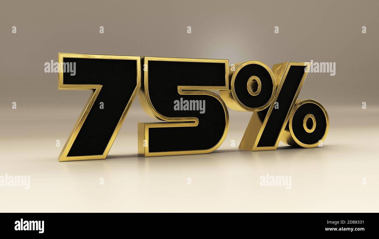 75 percent reduction sign hi-res stock photography and images - Alamy