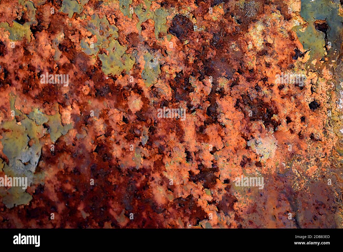 A close up of rusty iron cladding Stock Photo - Alamy