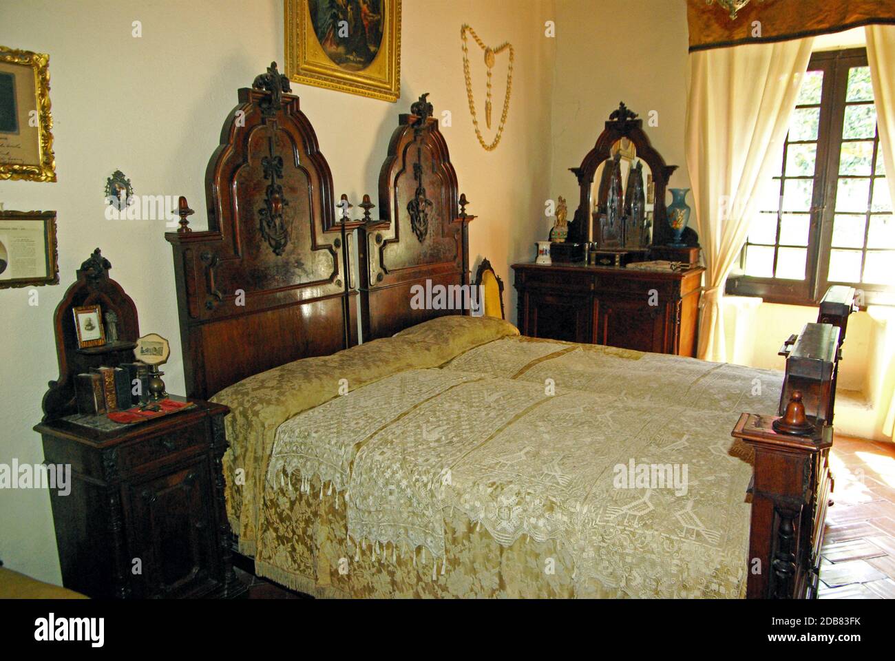 Sanluri, Sardinia, Italy. The Villasanta castle also named Eleonora d ...