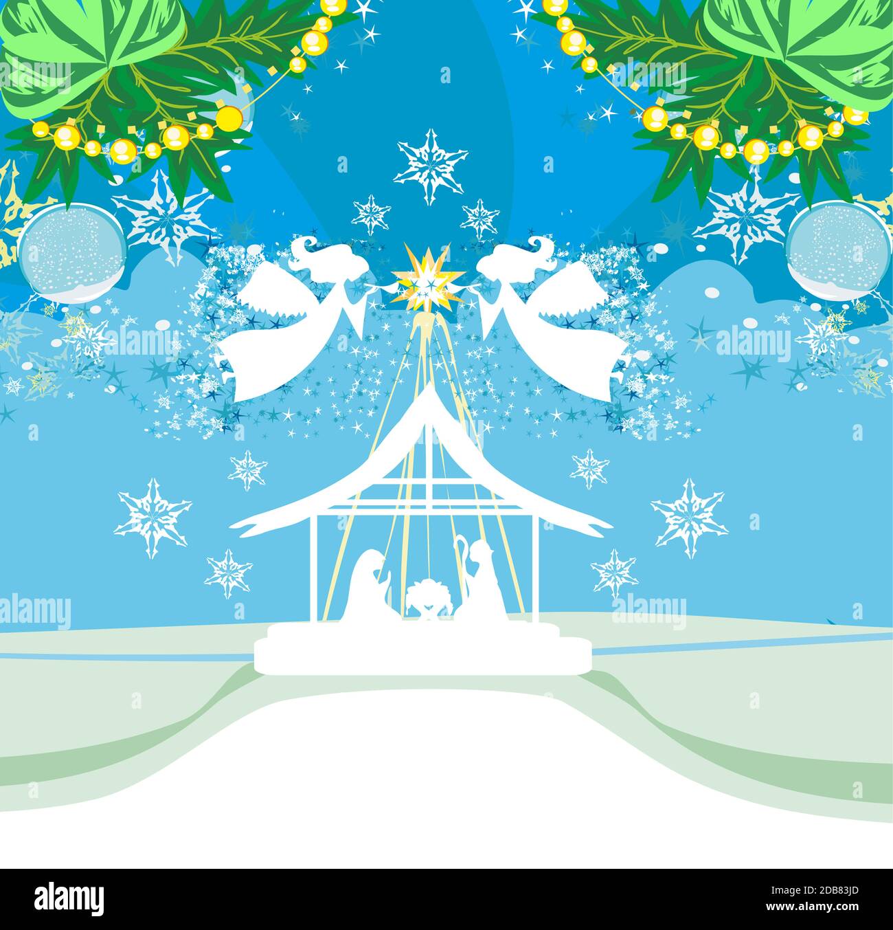 Christmas angels with trumpets hi-res stock photography and images - Alamy