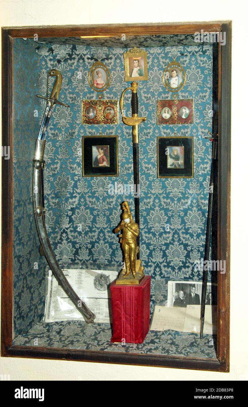 sanluri, Sardinia, Italy. The Risorgimento Museum "Duca d'Aosta" inside ...