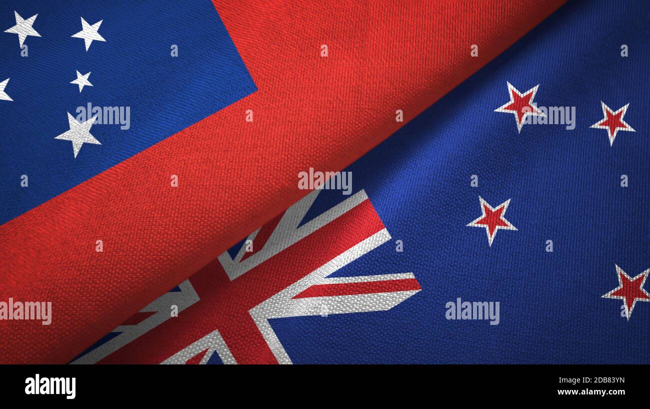 New zealand samoa flag hi-res stock photography and images - Alamy