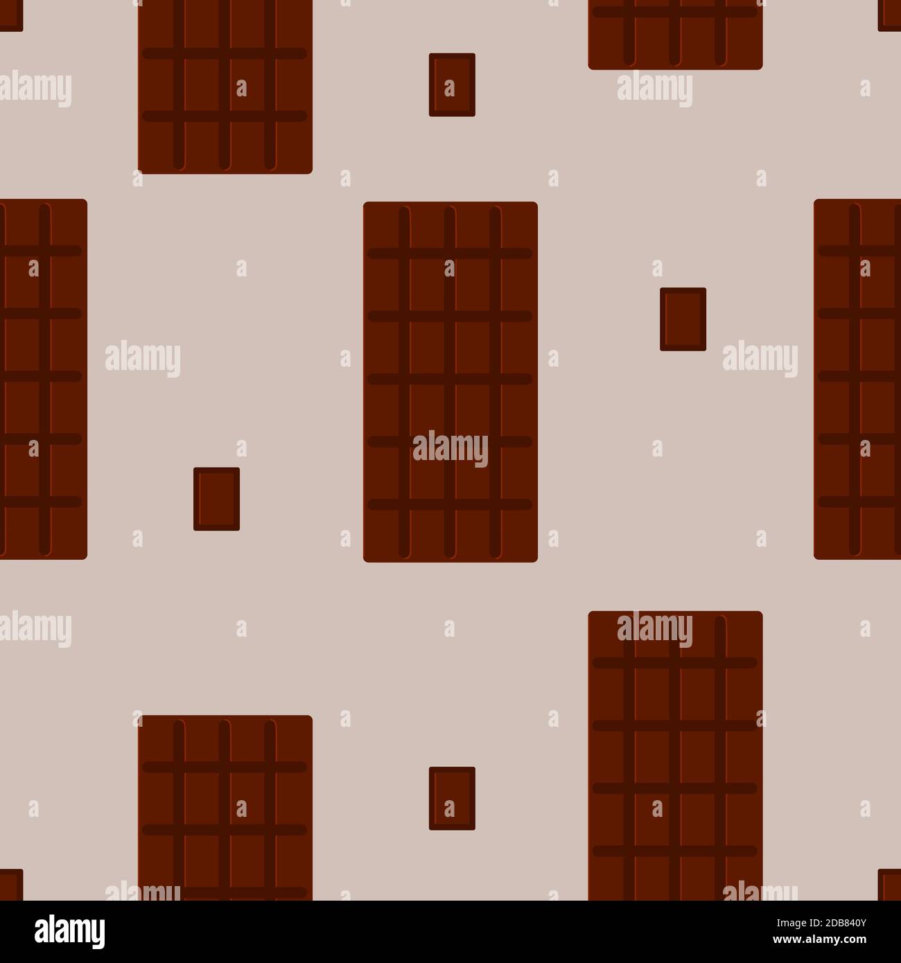 Chocolate Vector seamless pattern in flat design Stock Vector Image ...