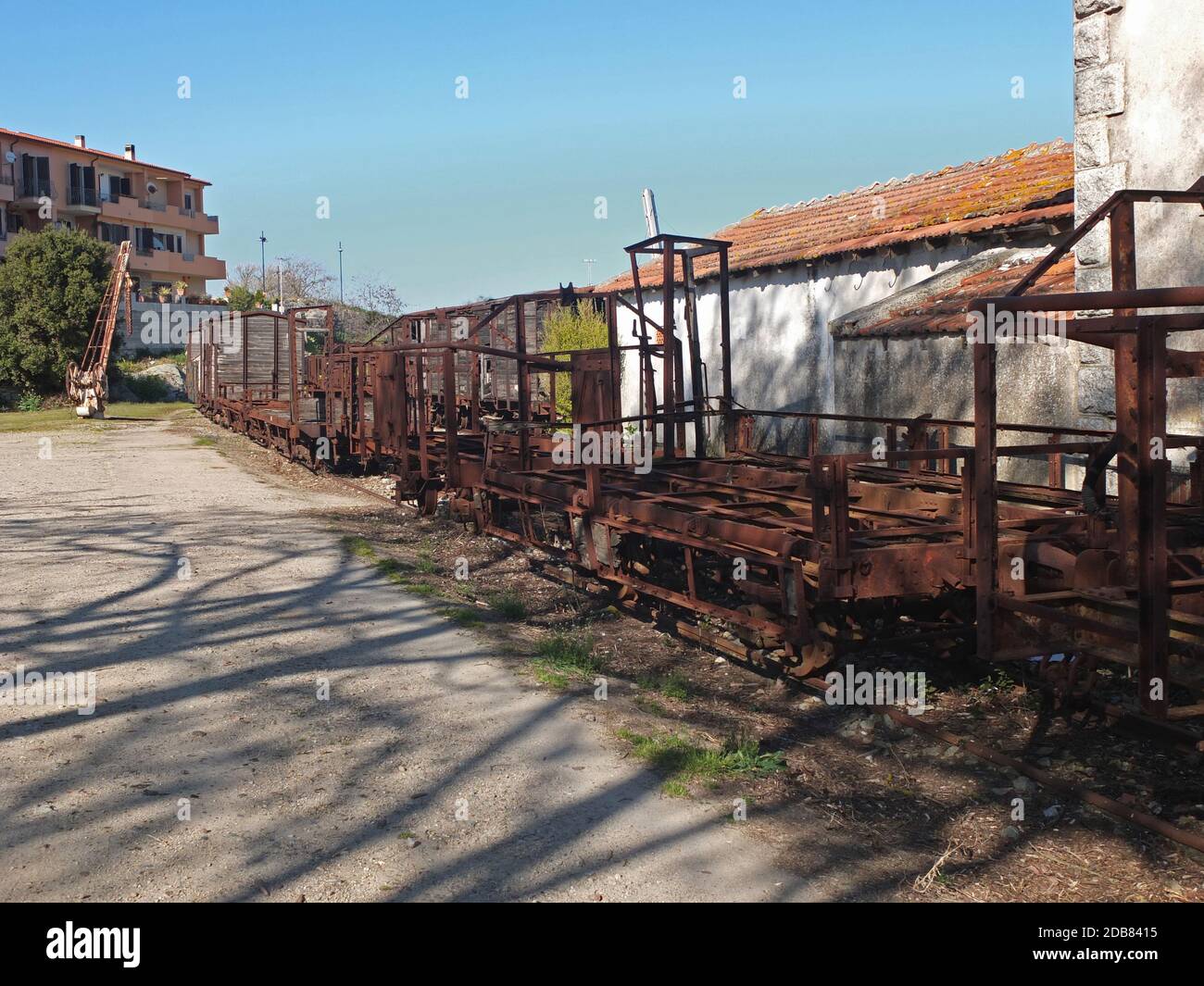 Tempio Pausania, Sardinia, Italy. Old railways station Stock Photo - Alamy