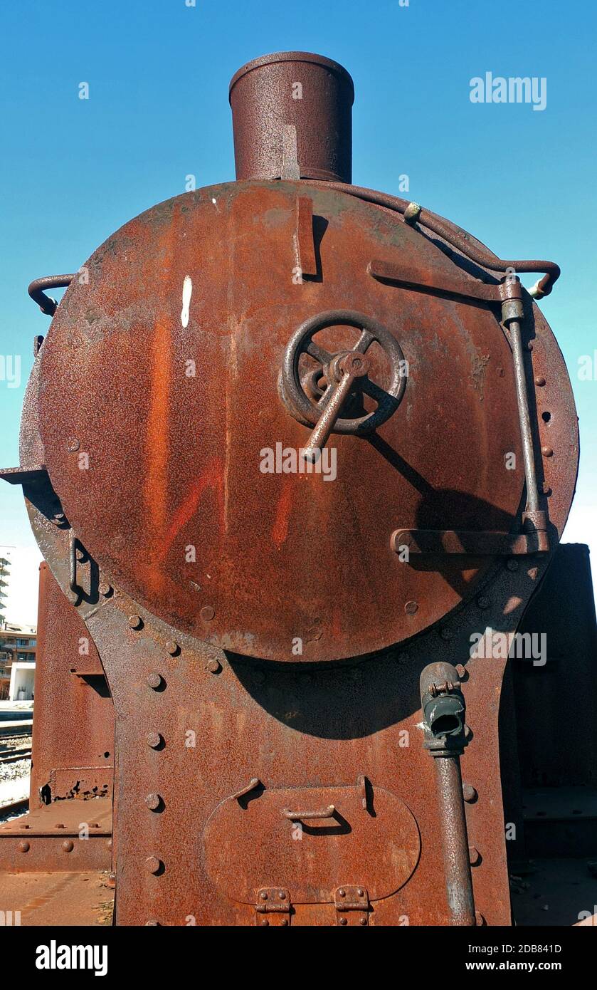 Tempio Pausania, Sardinia, Italy. Old railways station Stock Photo - Alamy