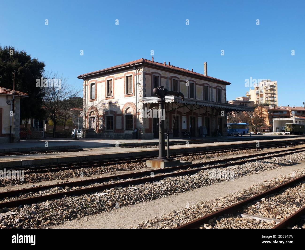 Tempio Pausania, Sardinia, Italy. Old railways station Stock Photo - Alamy