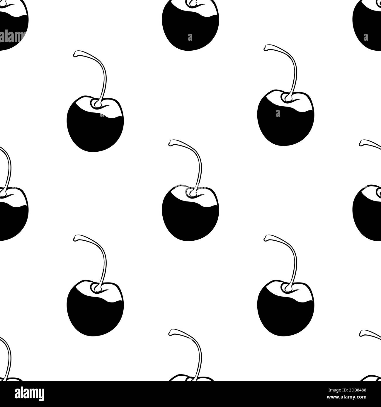 Cherry texture pattern Black and White Stock Photos & Images - Alamy