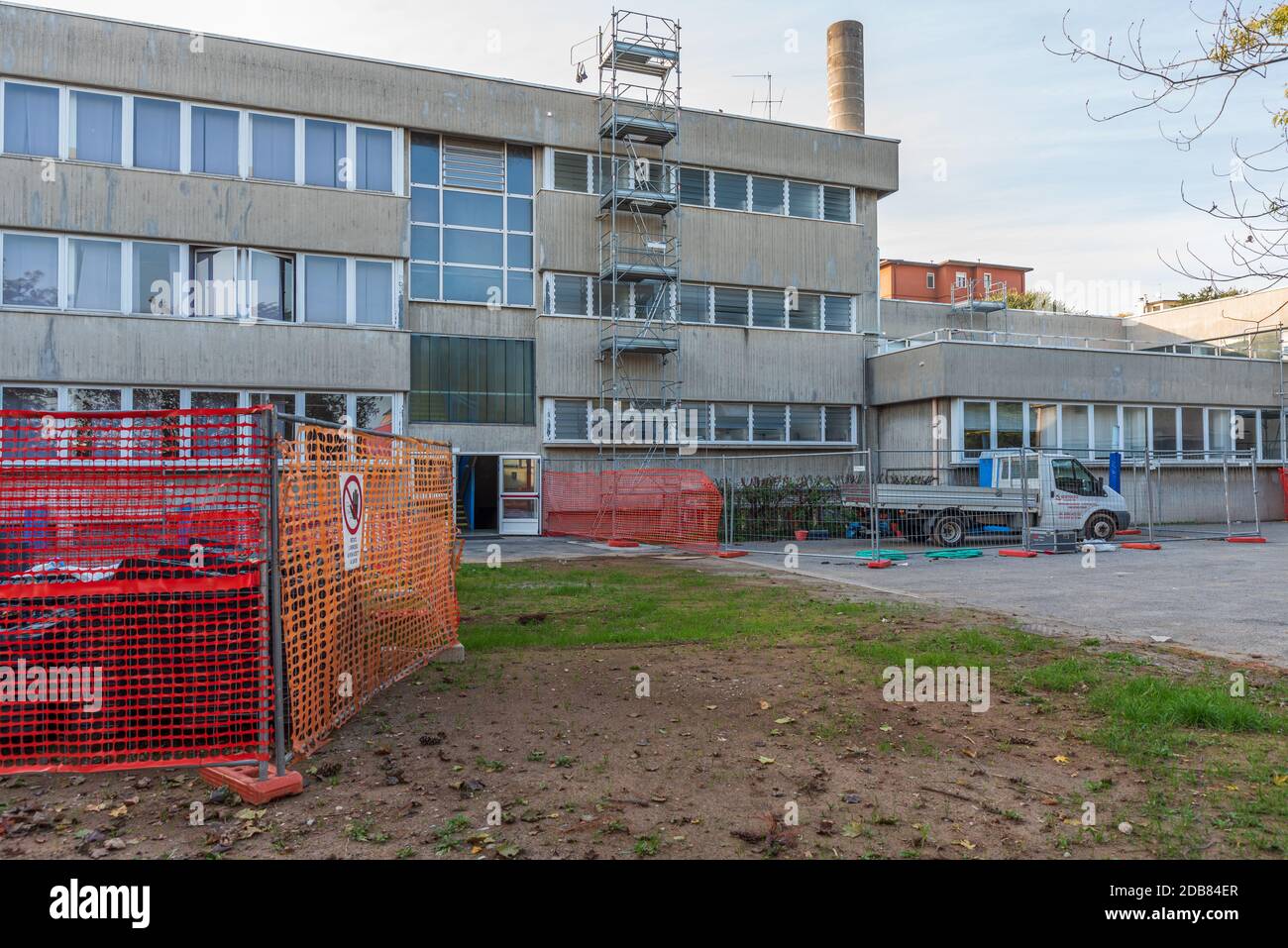 External view of school, Italian school building Stock Photo - Alamy