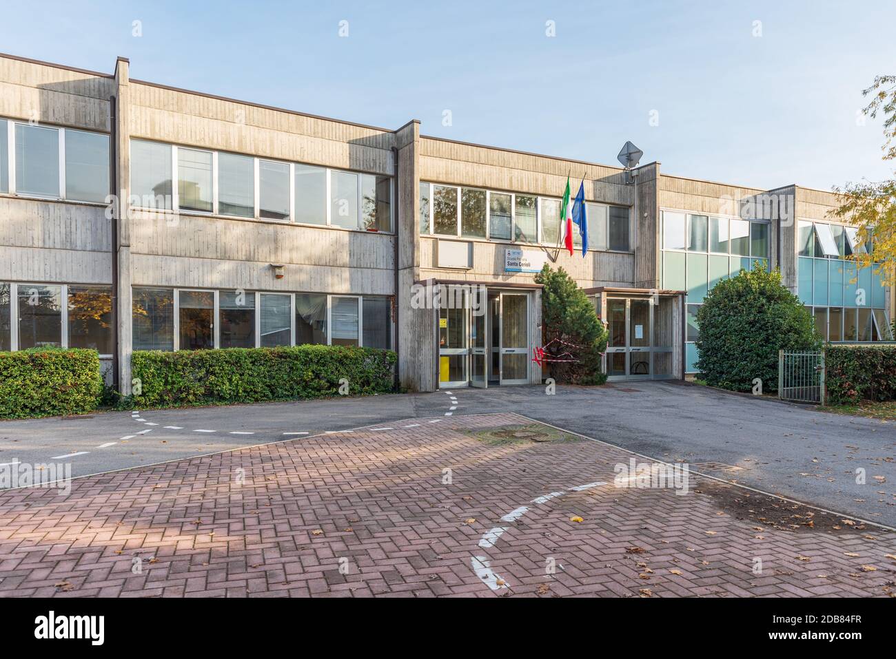 External view of school, Italian school building Stock Photo - Alamy