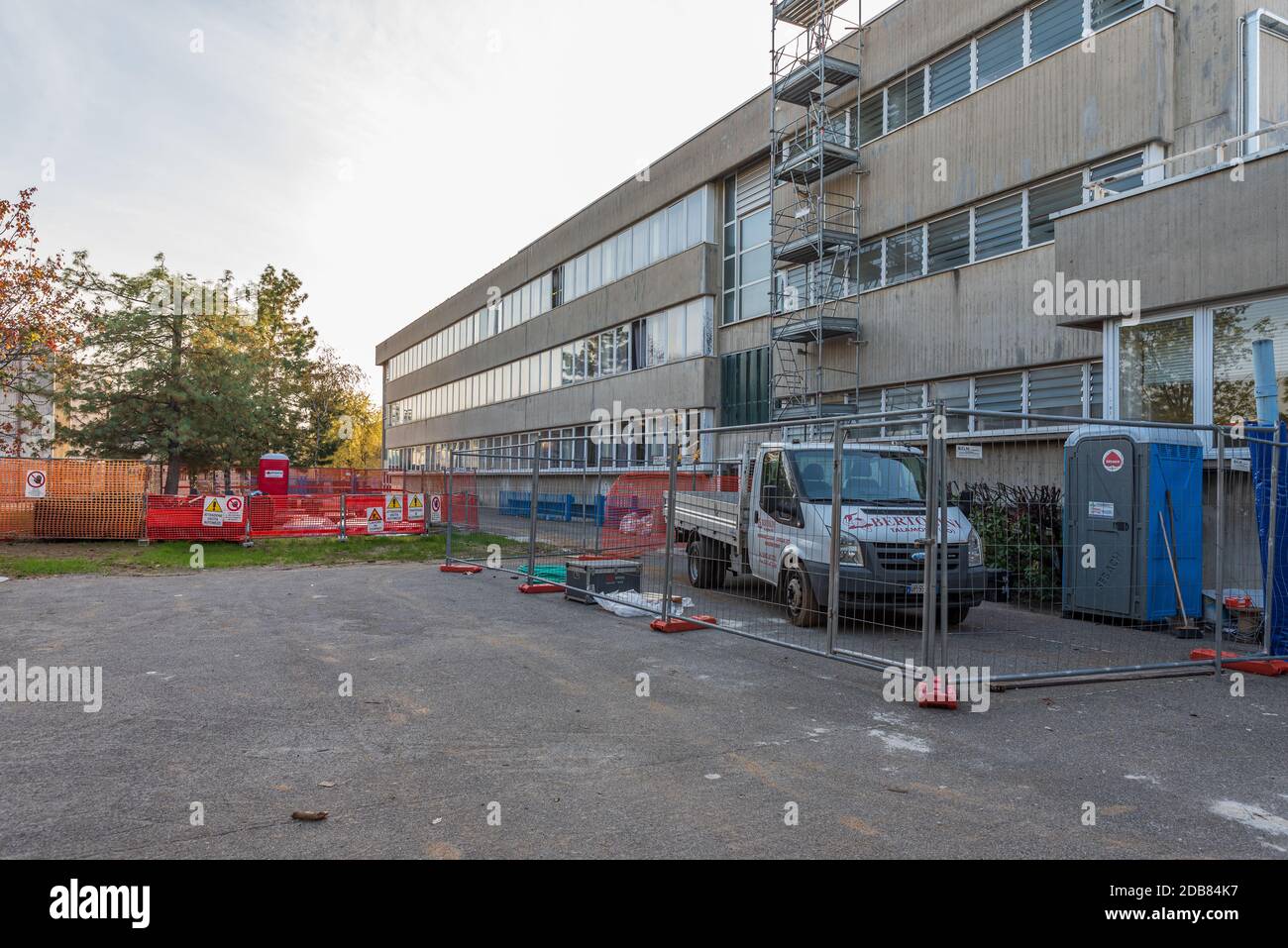 External view of school, Italian school building Stock Photo - Alamy