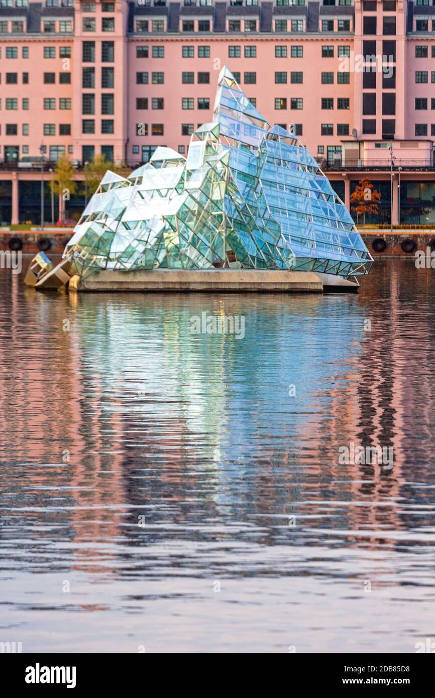 Floating Iceberg Glass Structure in Oslo Norway Stock Photo - Alamy