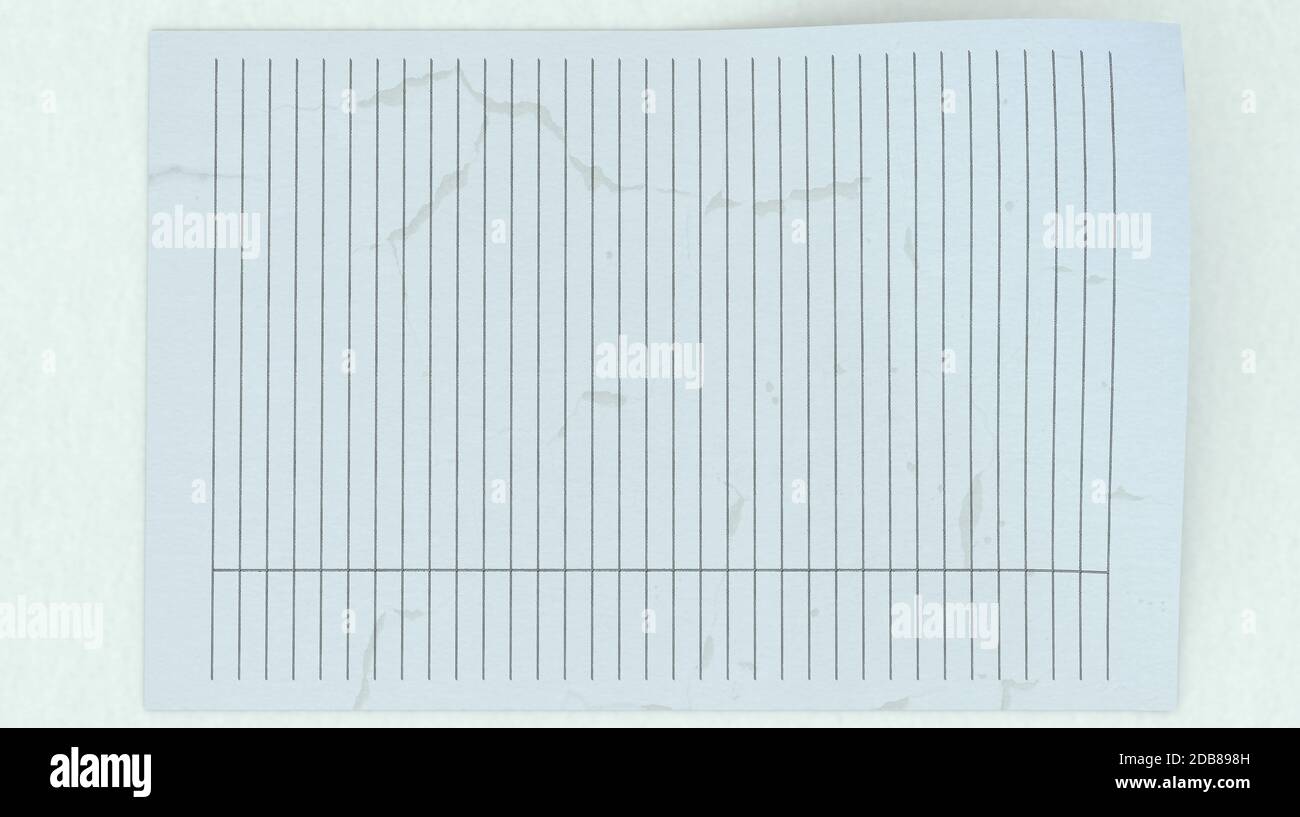The 3d rendering of paper with line marked there Stock Photo - Alamy