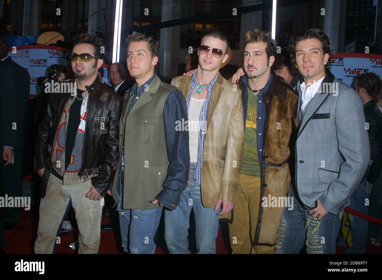 Joey Fatone, Chris Kirkpatrick, Justin Timberlake, Lance Bass, and JC ...