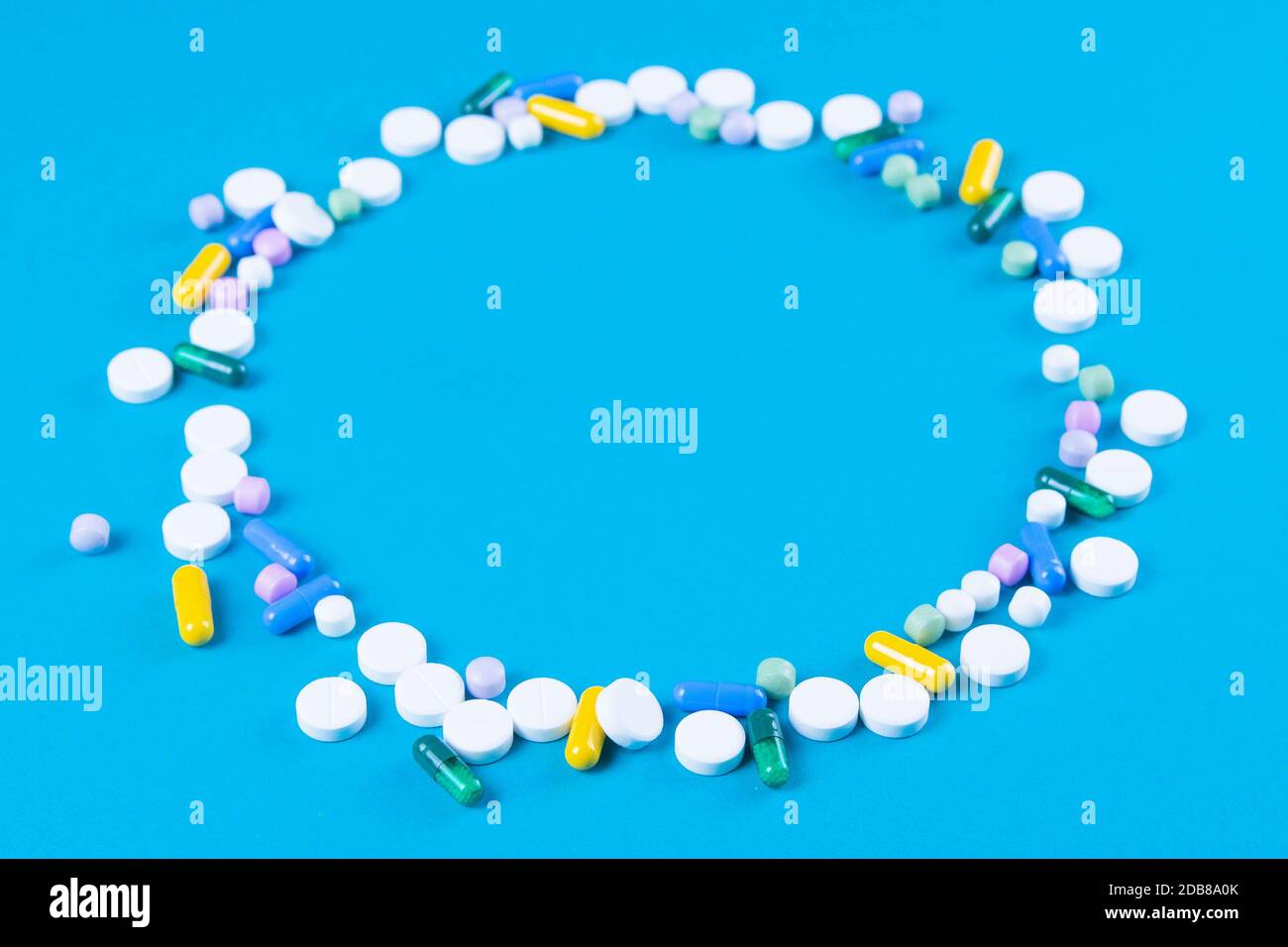 Many tablets are lined in the form of a circle. Place for the ...