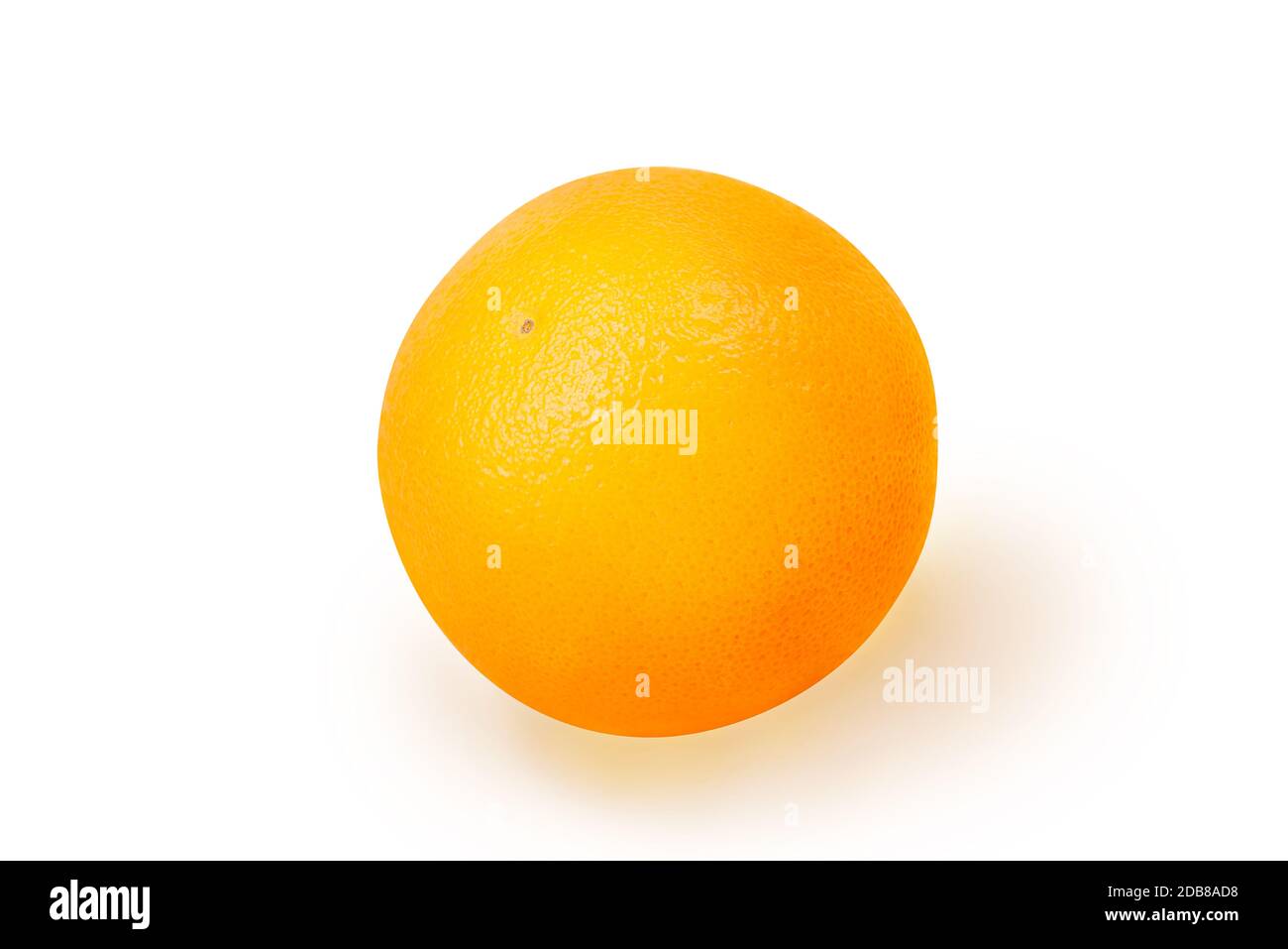 Single orange citrus fruit isolated on white background Stock Photo - Alamy