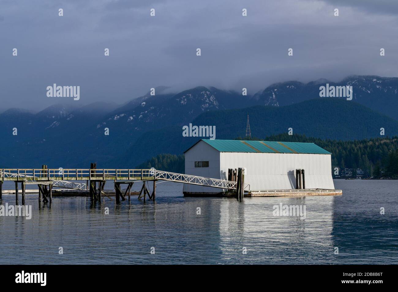 Boat House, Burrard Inlet, North Vancouver, British Columbia, Canada ...