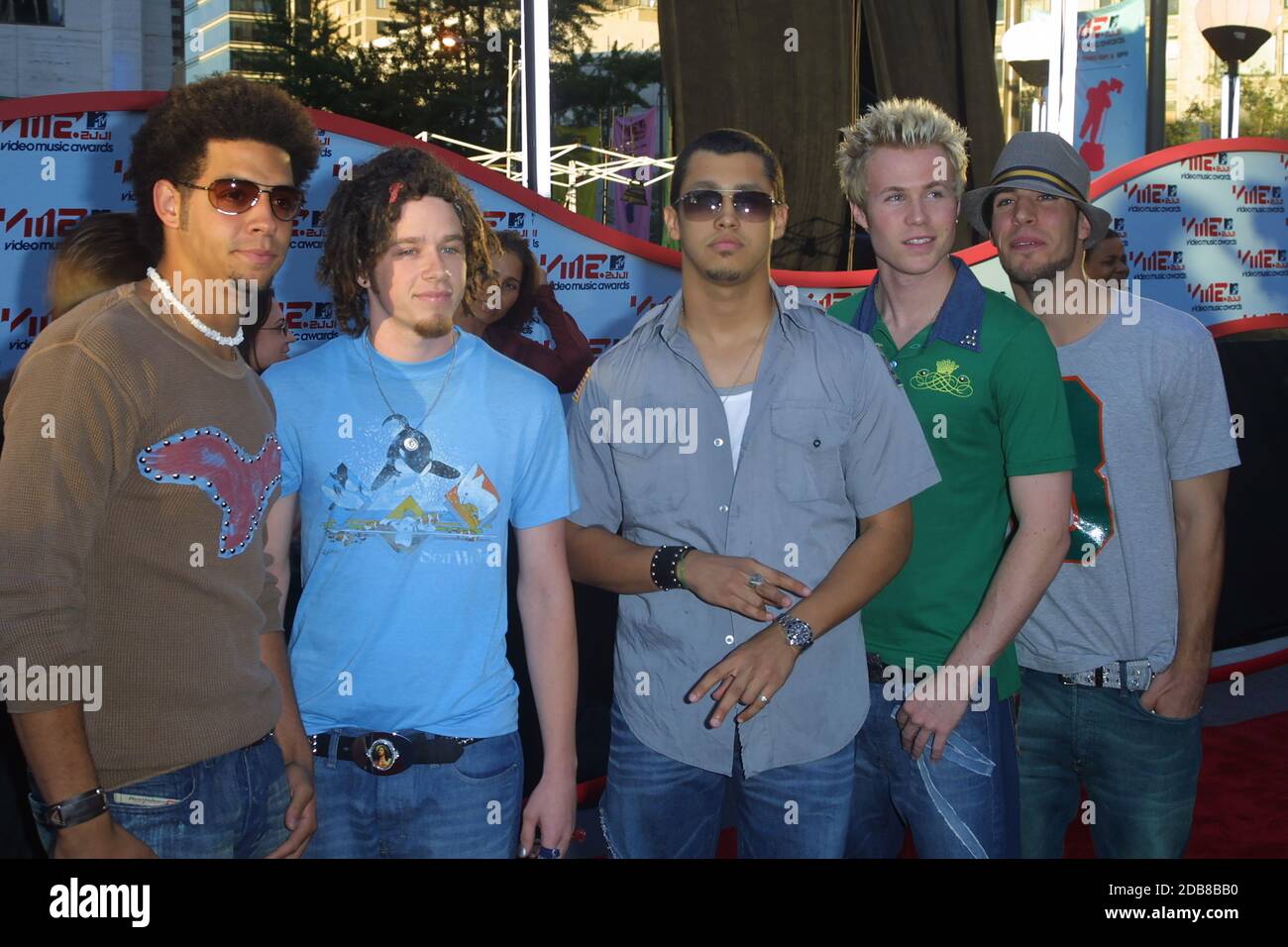 O-Town arriving at the 2001 MTV Video Music Awards held at the ...