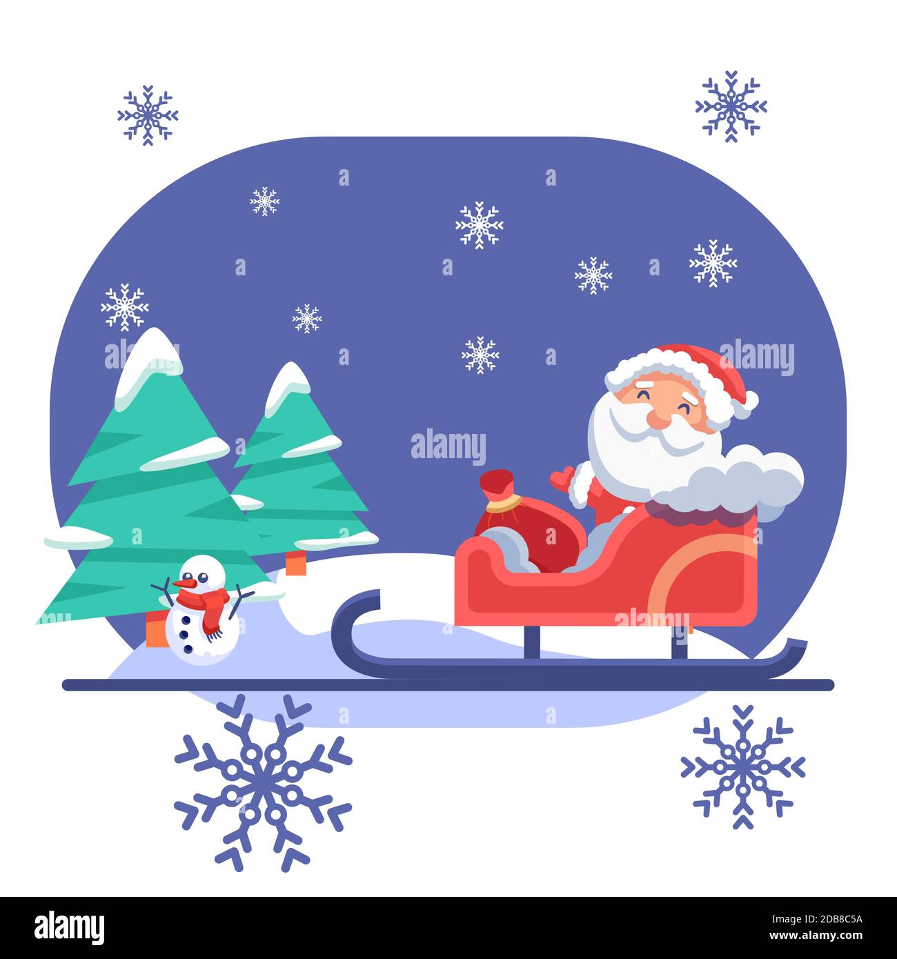 Blue sledge Stock Vector Images - Alamy
