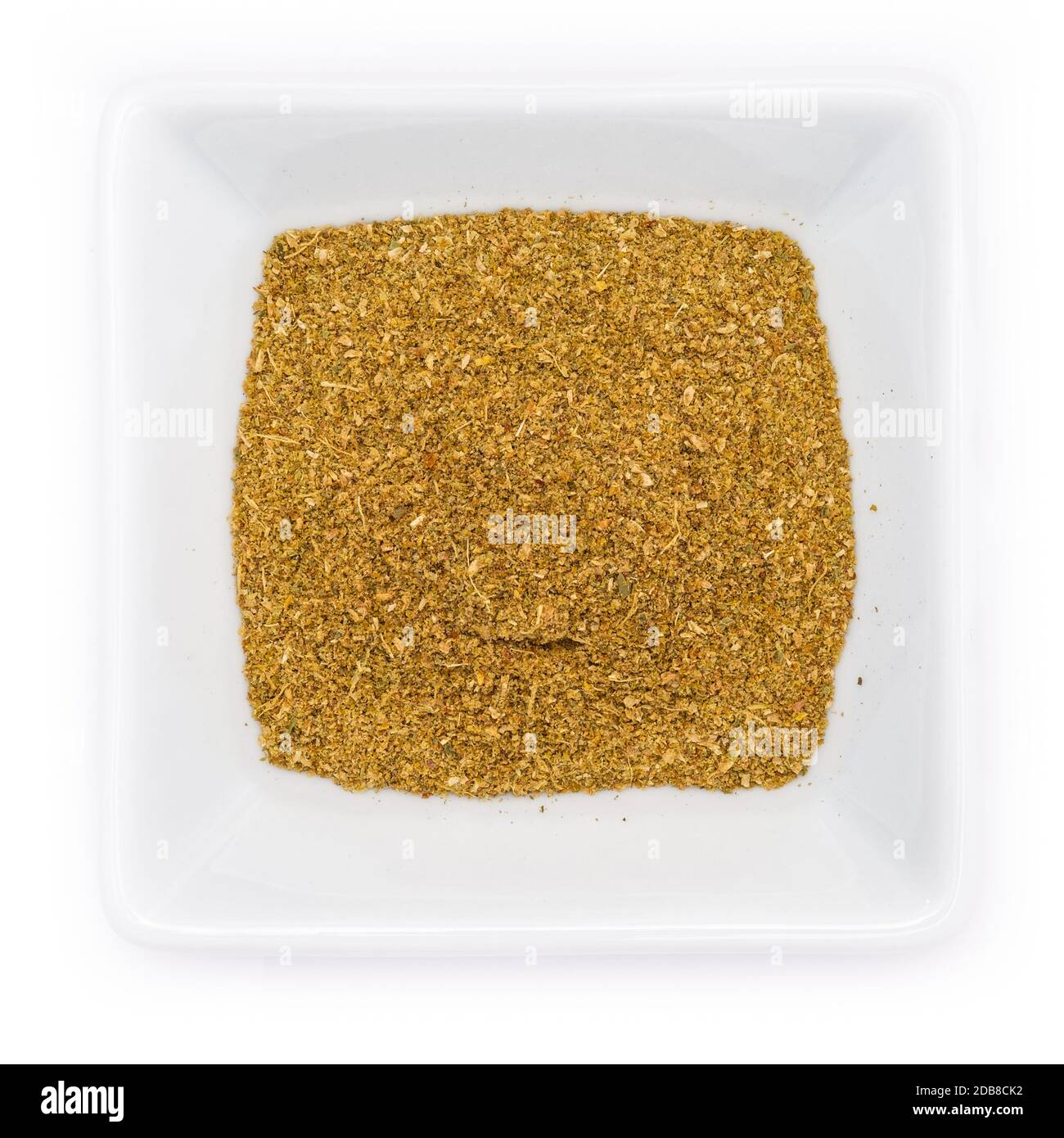 Coriander mint curry powder spice in a white bowl Stock Photo - Alamy