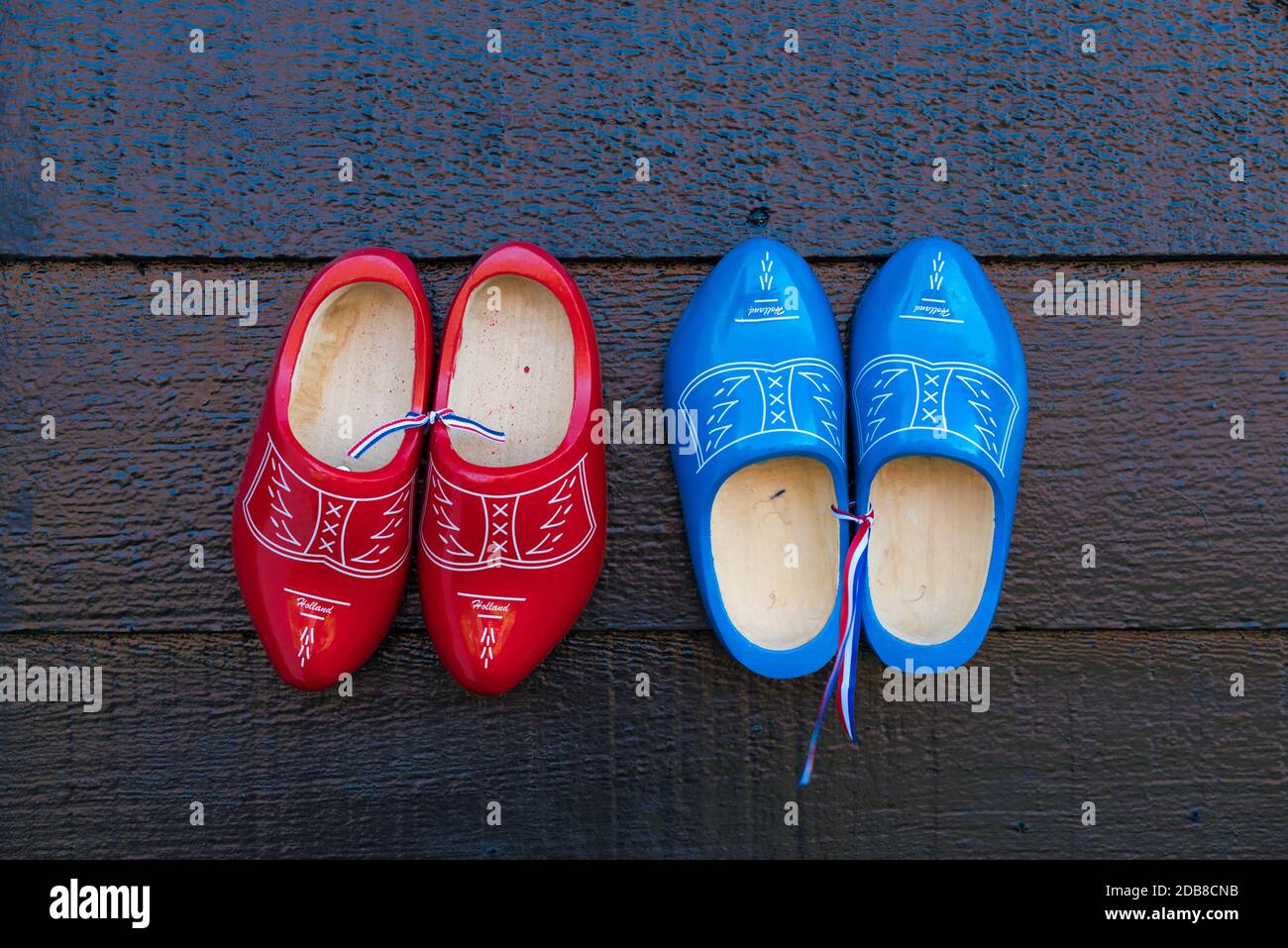 Traditional handmade Dutch wooden shoes in Zaanse Schans village near ...