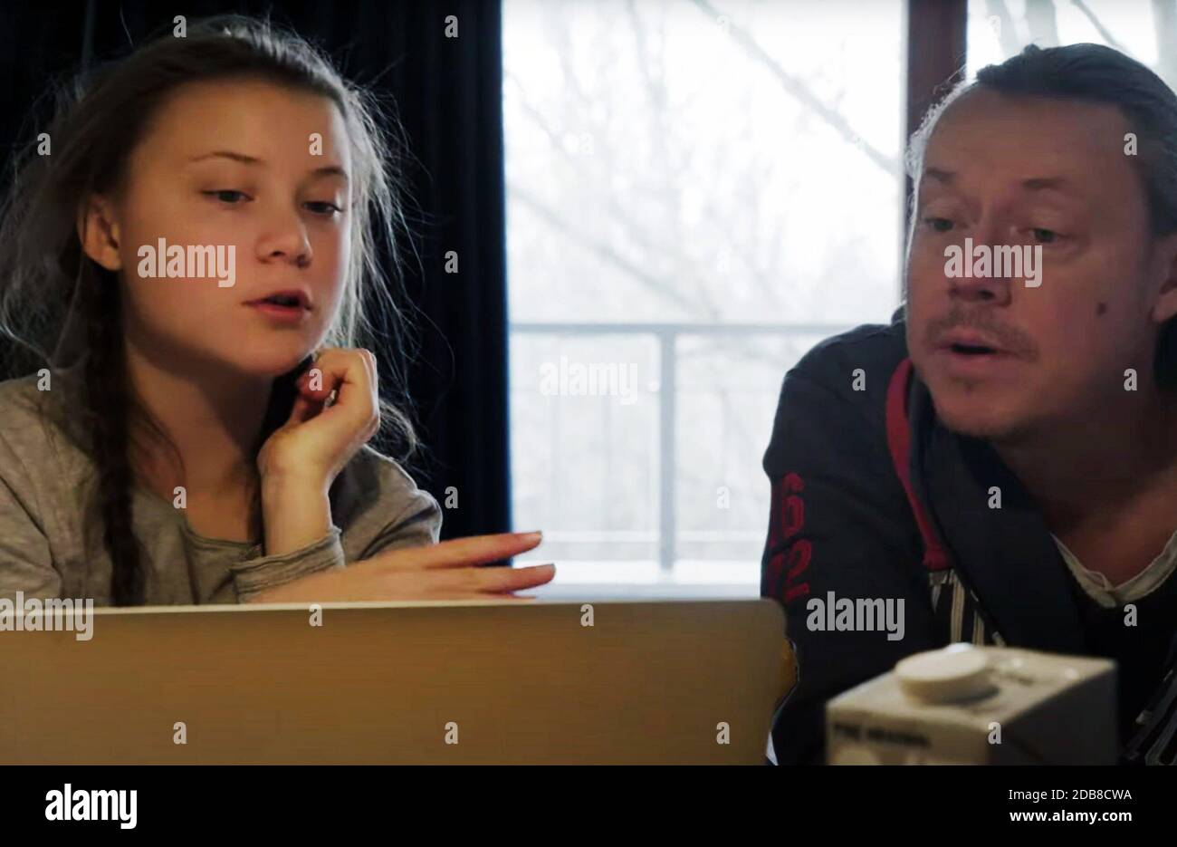 I AM GRETA, Greta Thunberg with her father, Svante Thunberg, 2020 ...