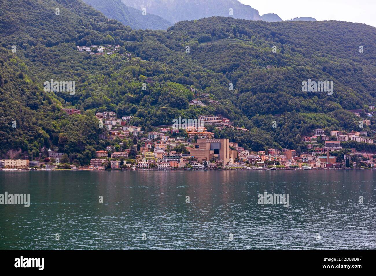 Italian Comune Campione d Italia at Lake Lugano Stock Photo - Alamy