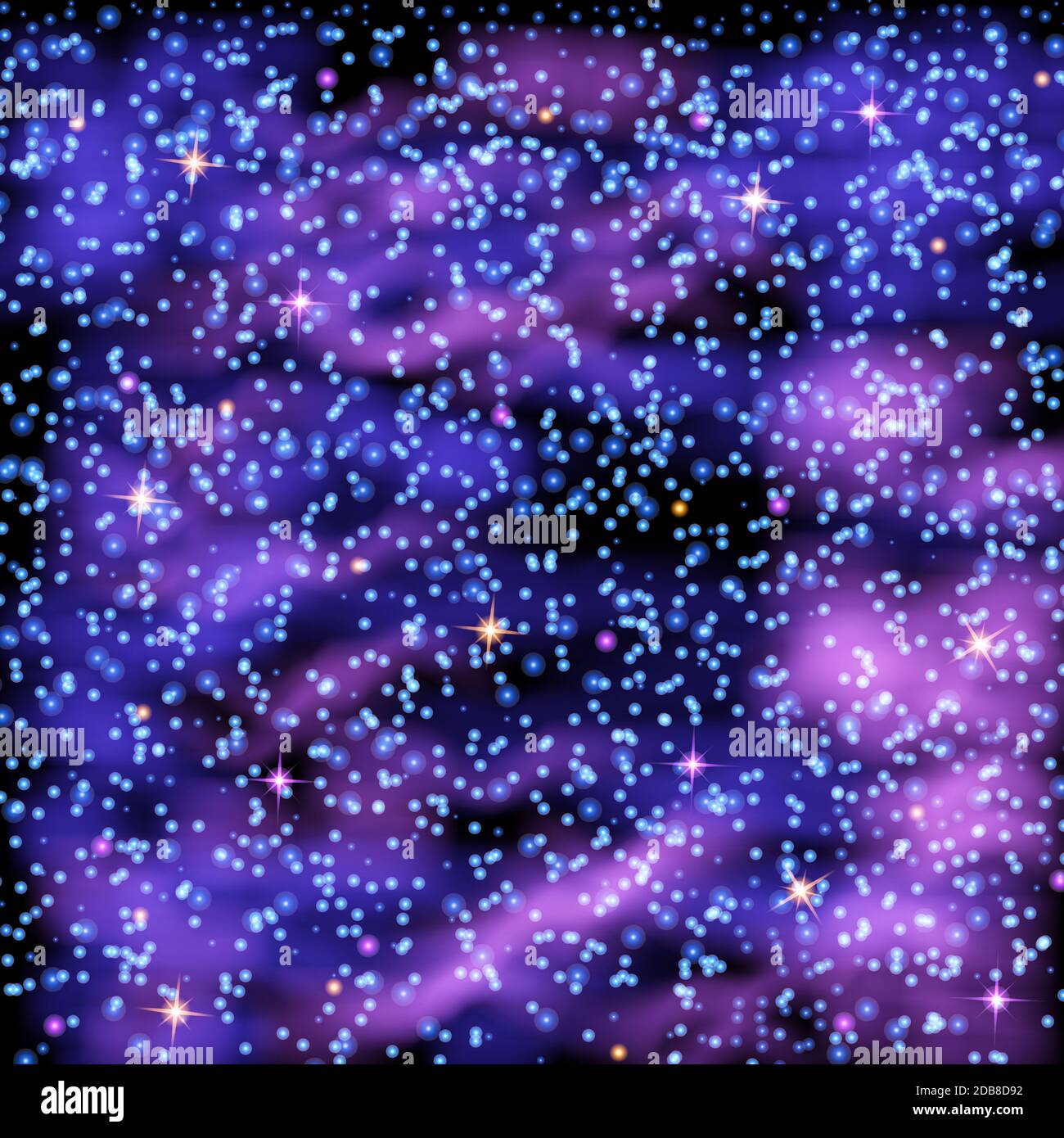 Space nebula background. Vector illustration Stock Photo - Alamy