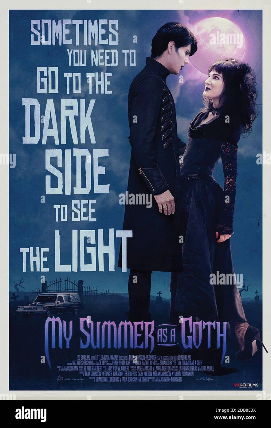 MY SUMMER AS A GOTH, US poster, from left: Jack Levis, Natalie Shershow ...
