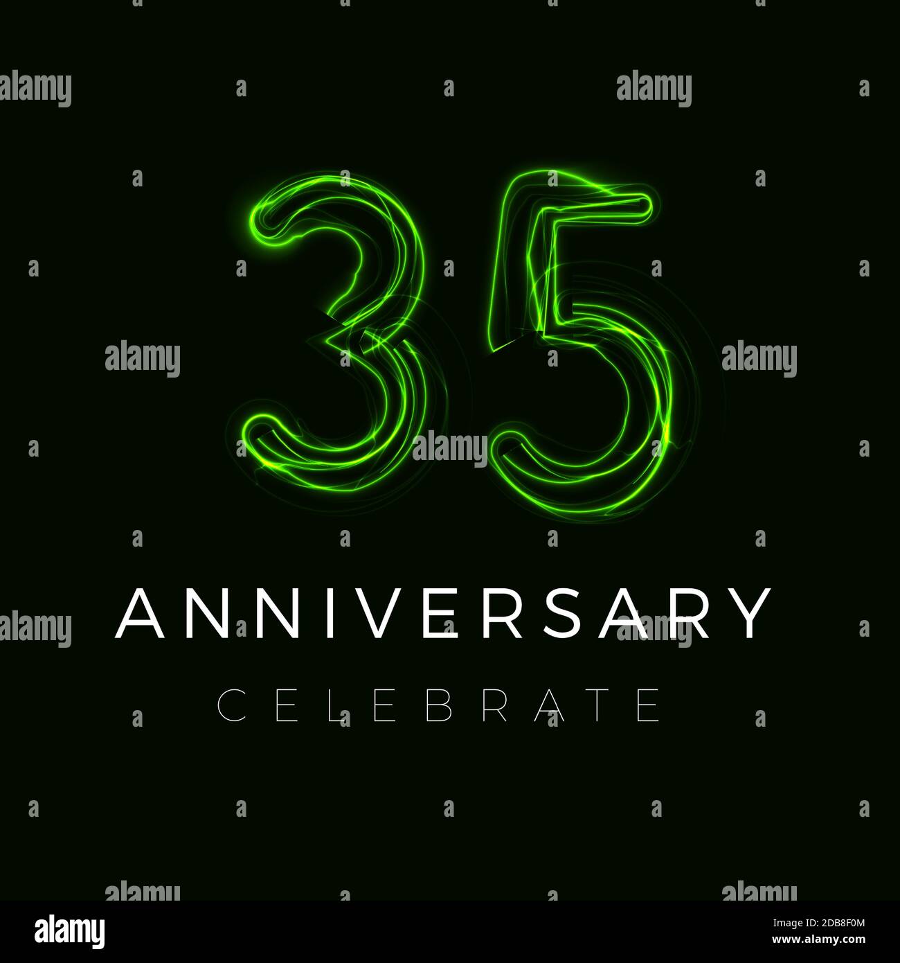 thirty five, Thirty fifth Anniversary poster for party. 35 years sign ...
