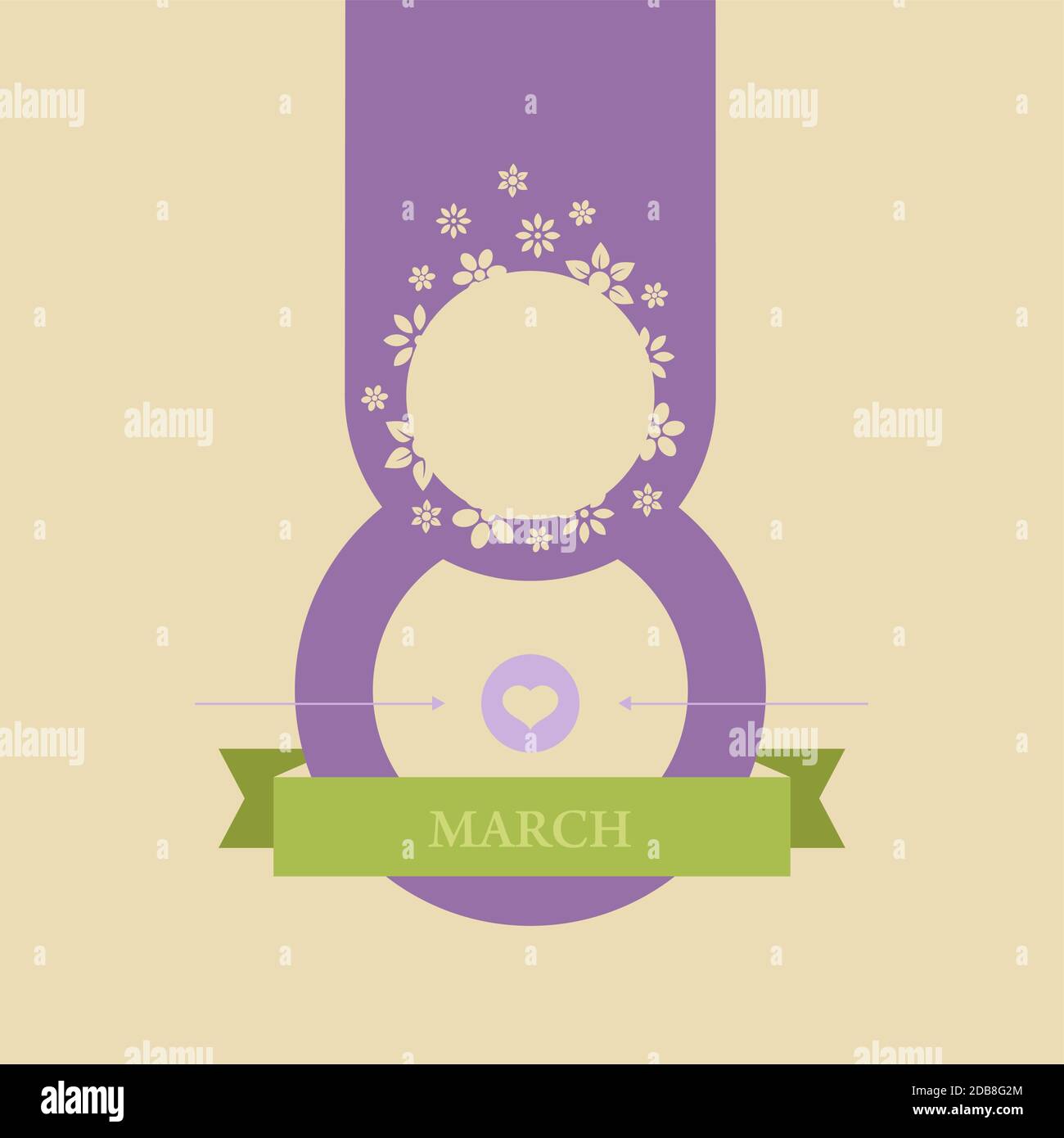 Flowers womans day gift Stock Vector Images - Alamy