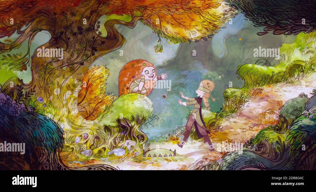 WOLFWALKERS, from left: Mebh Og Mactire (voice: Eva Whittaker), Robyn ...