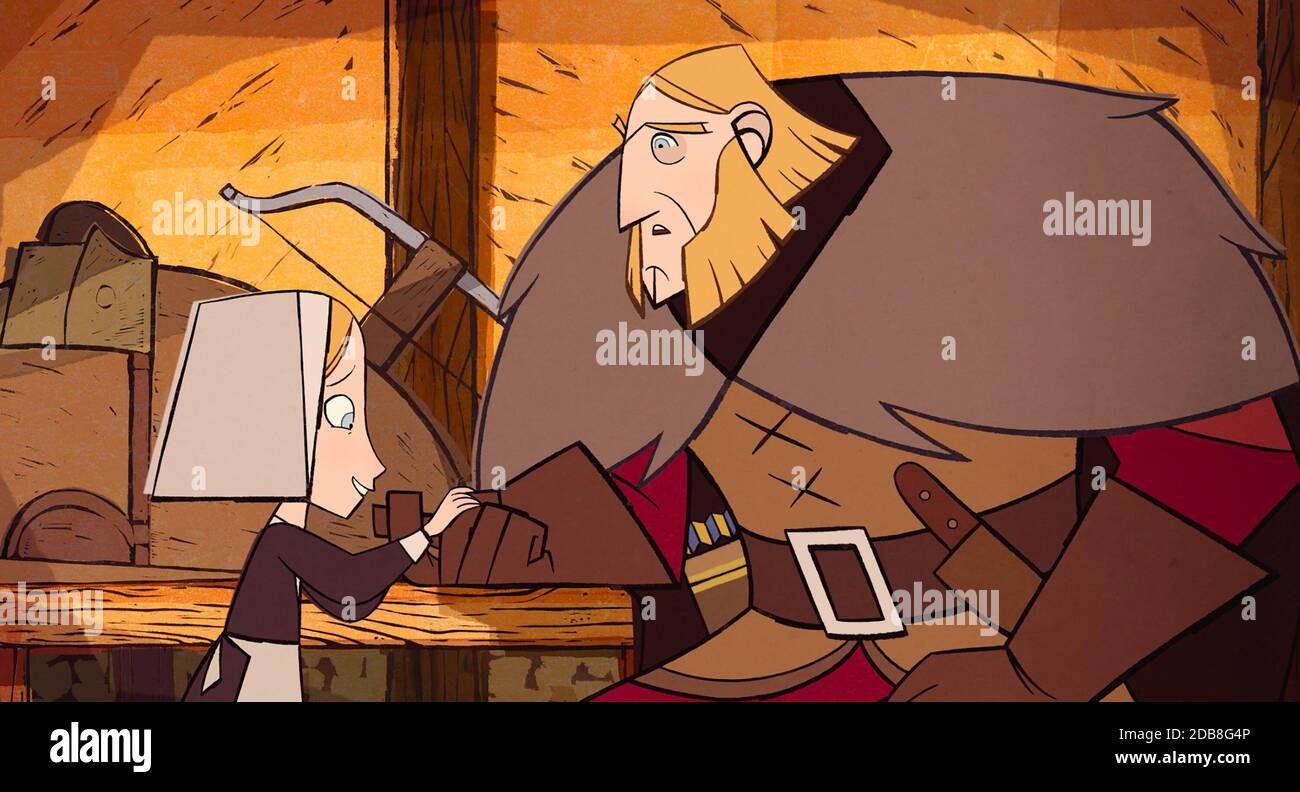 WOLFWALKERS, from left: Robyn Goodfellowe (voice: Honor Kneafsey), Bill ...