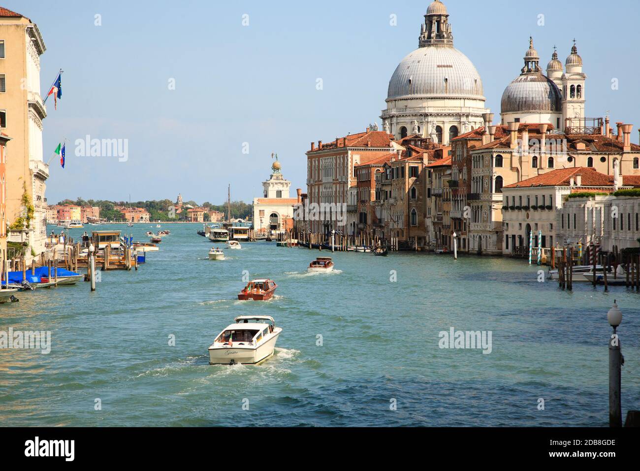 Canal Grande view, Venice, Italy. Italian landmark. Navigation on water ...